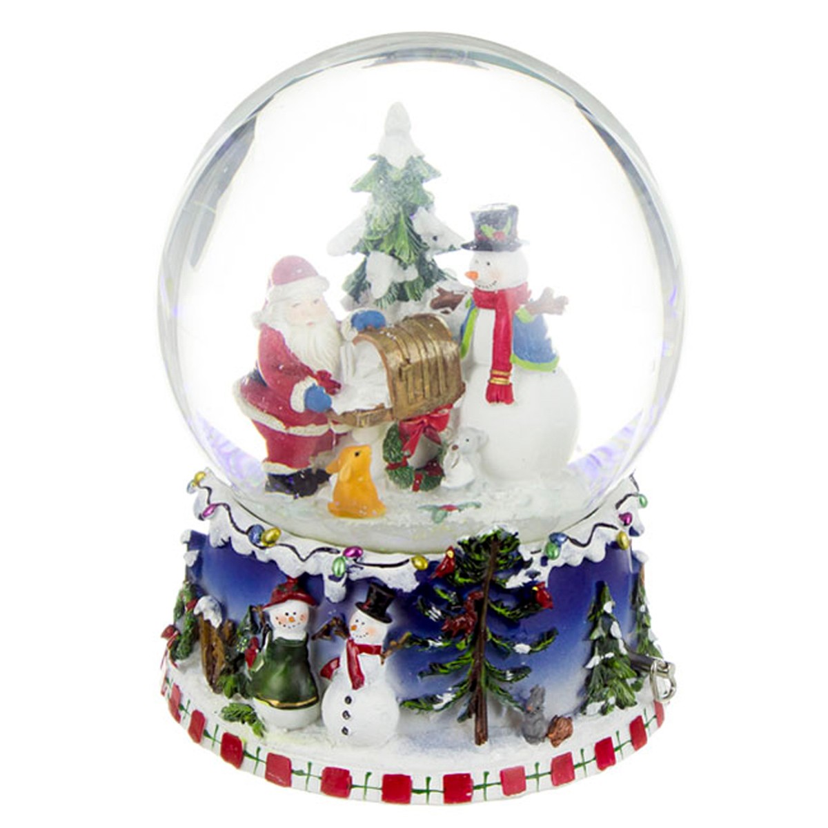 Музыкальная фигурка "Новогодний шар. Дед мороз и снеговик": лучшая цена ...